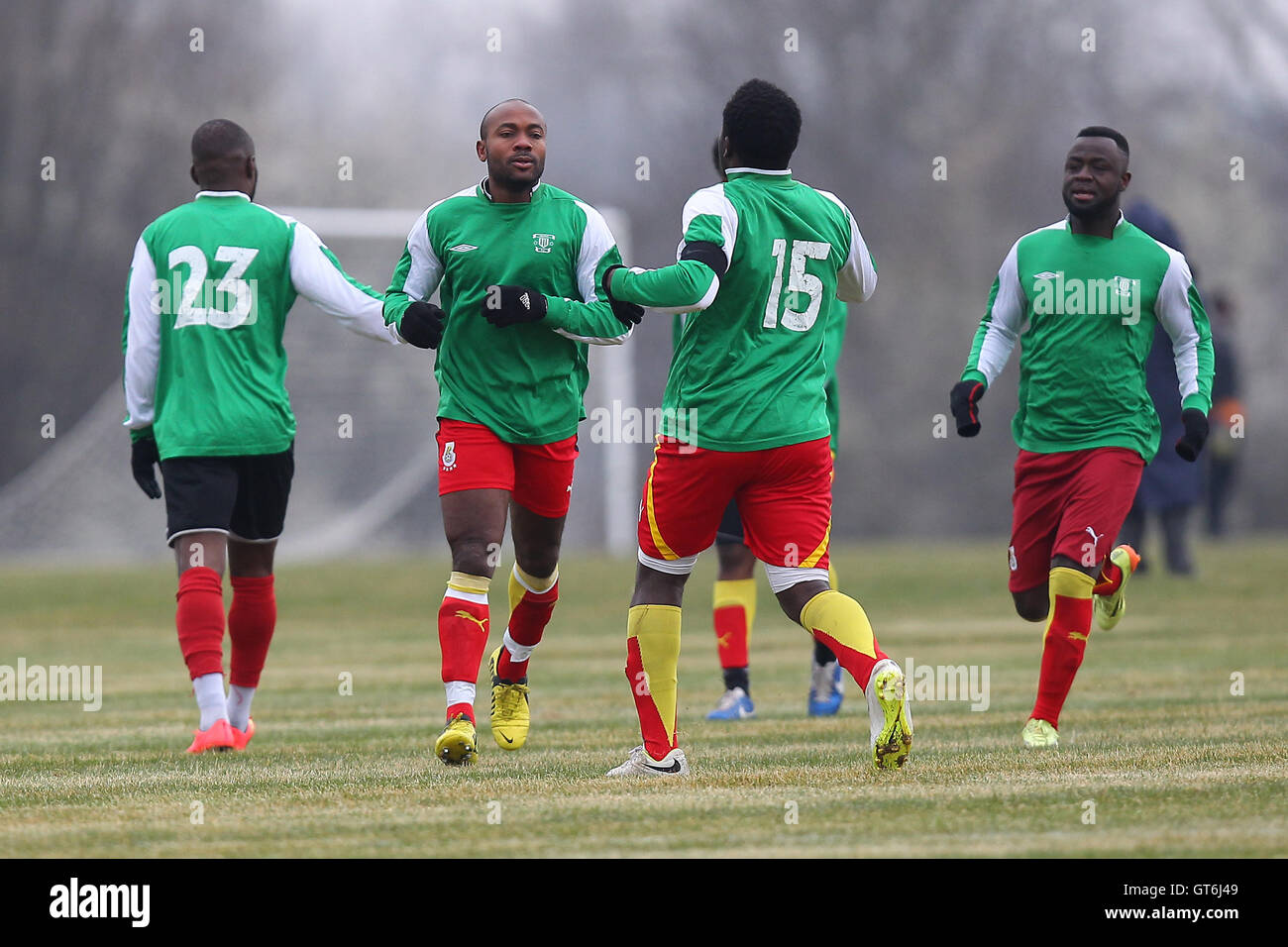 London Meteors score their first goal and celebrate - London Meteors ...