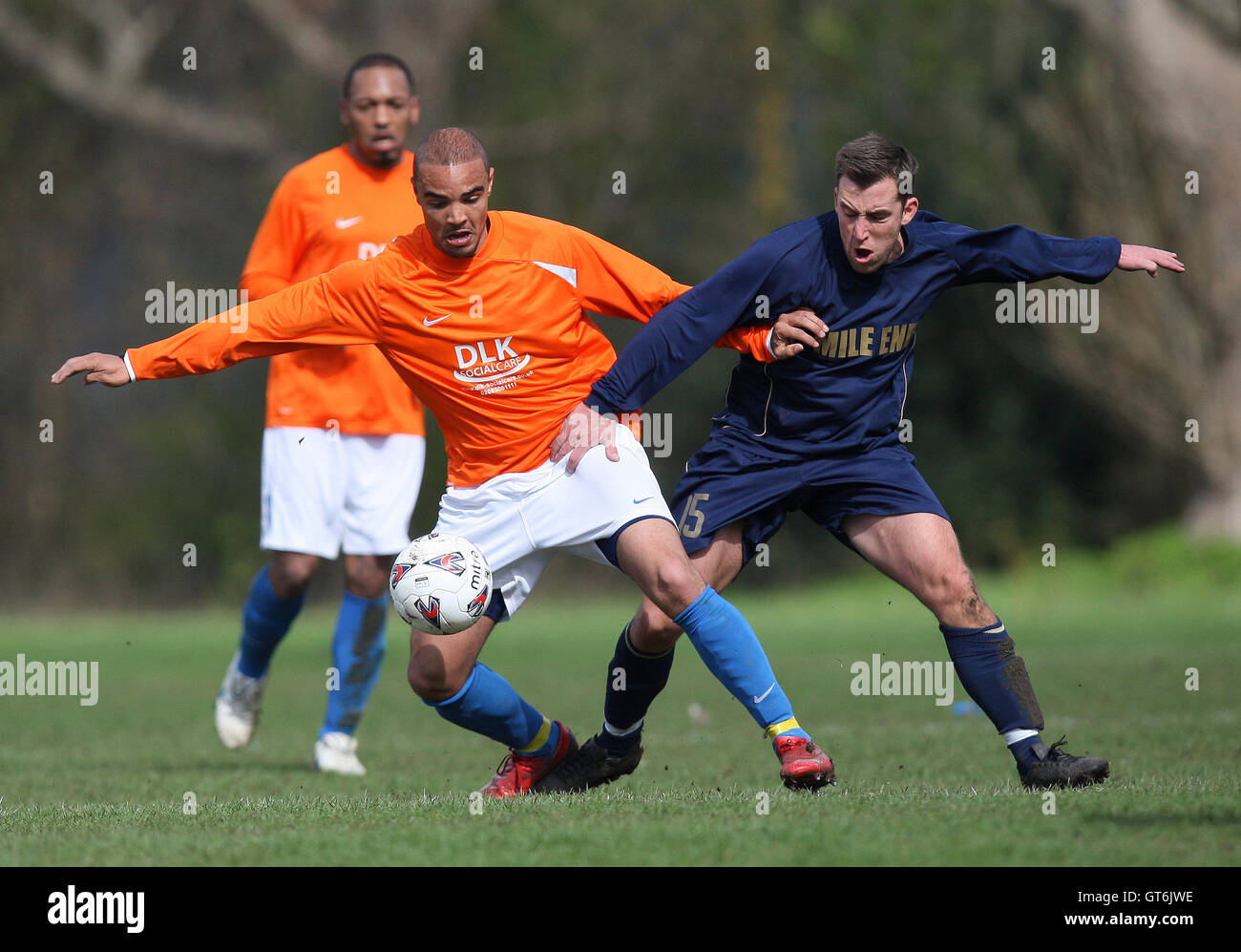 Mile End (blue) vs Adam & Eve - Hackney & Leyton League at East Marsh ...