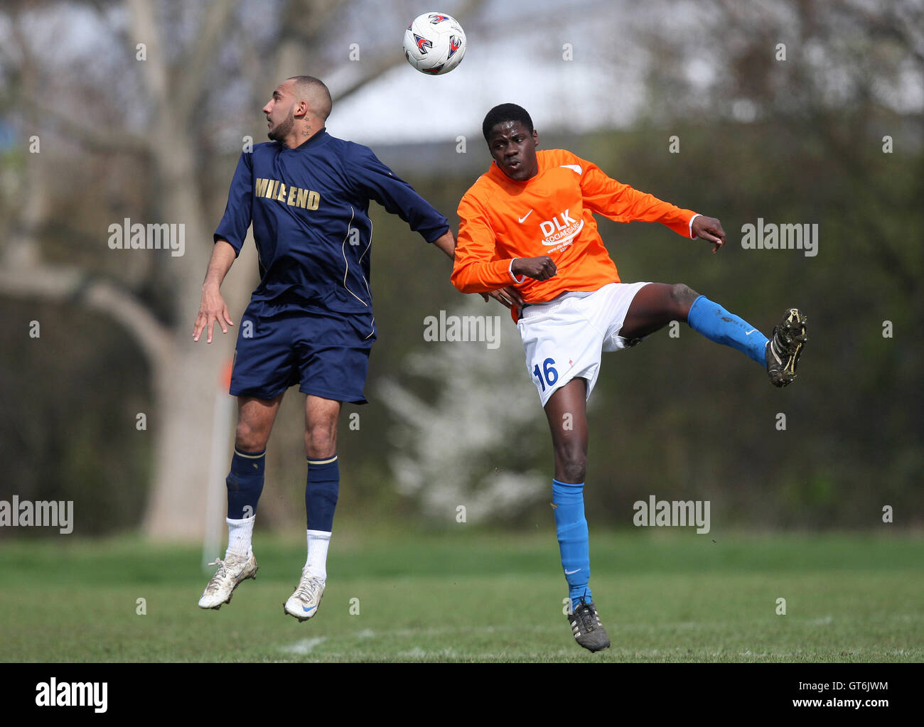 Mile End (blue) vs Adam & Eve - Hackney & Leyton League at East Marsh ...