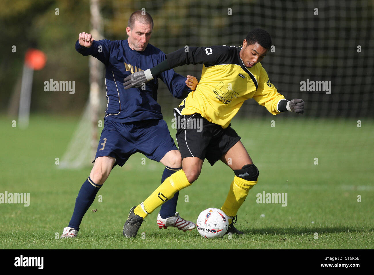 Mile End (dark blue) vs FC Polit - Hackney & Leyton League Football at ...