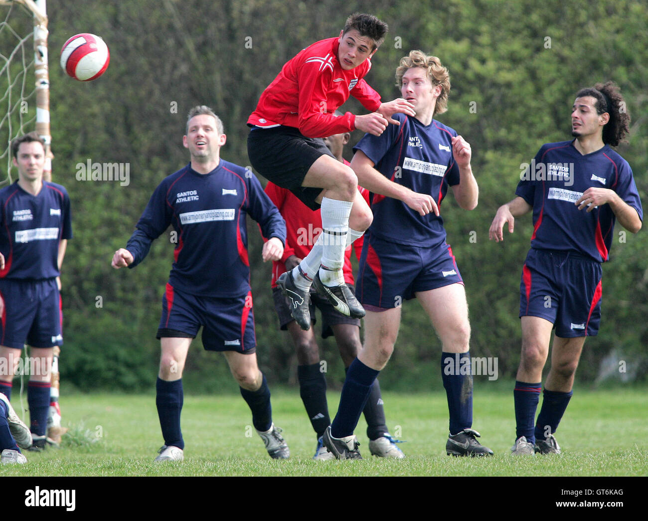 Mile End vs Santos - Hackney & Leyton League at East Marsh - 01/04/07 ...