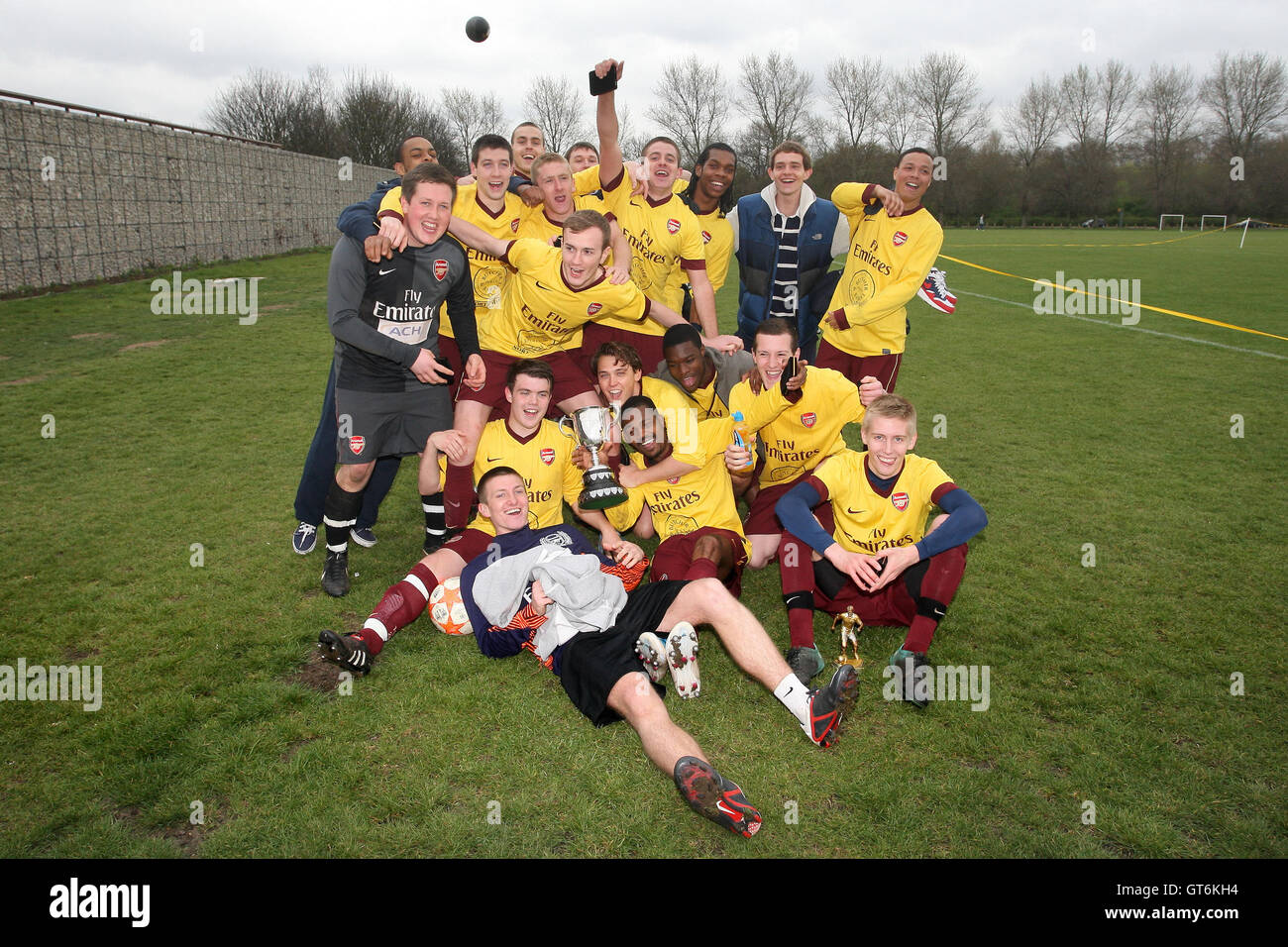 Jack Morgan Cup winners Mustard FC celebrate - Chapel Old Boys (blue ...