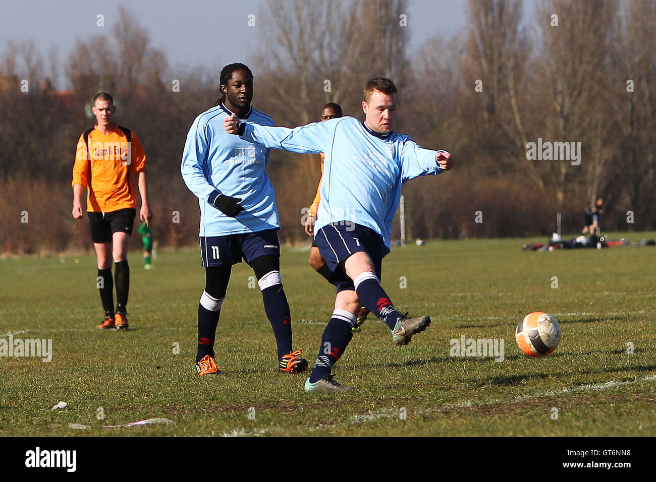 Phoenix score their third goal - Phoenix (blue) vs Adam & Eve - Hackney ...