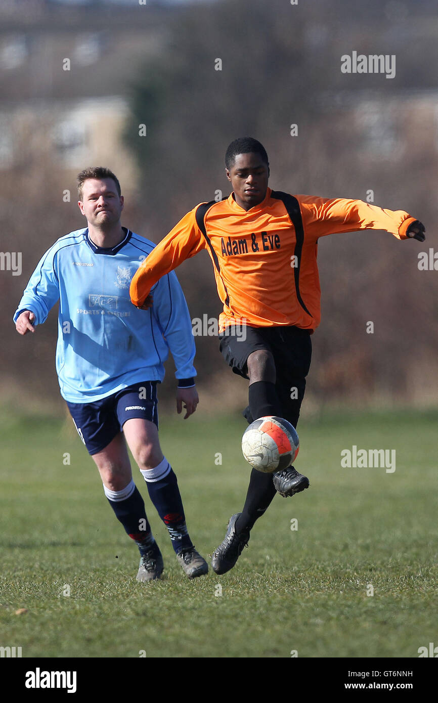 Phoenix (blue) vs Adam & Eve - Hackney & Leyton Sunday League Football ...