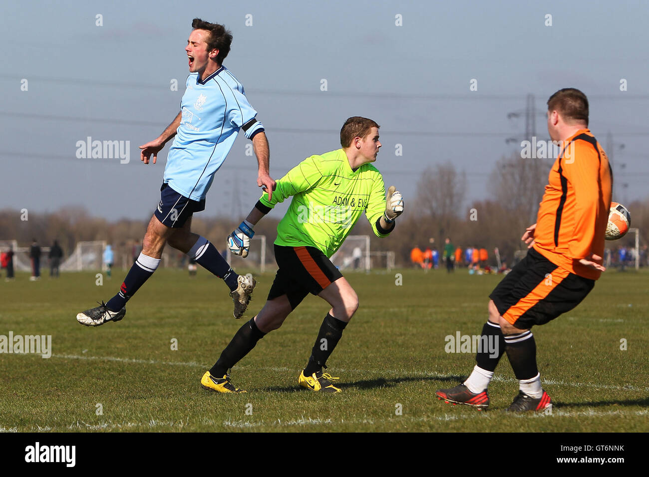 Phoenix (blue) vs Adam & Eve - Hackney & Leyton Sunday League Football ...