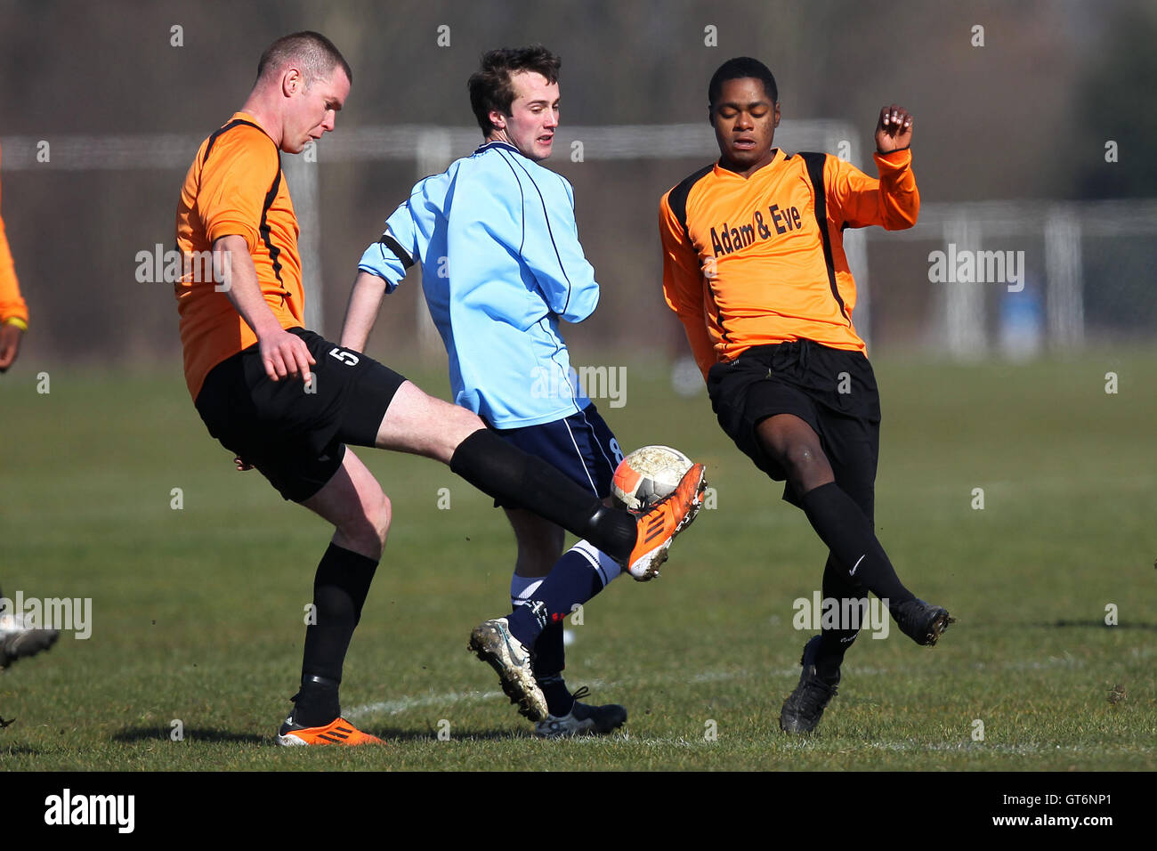 Phoenix (blue) vs Adam & Eve - Hackney & Leyton Sunday League Football ...
