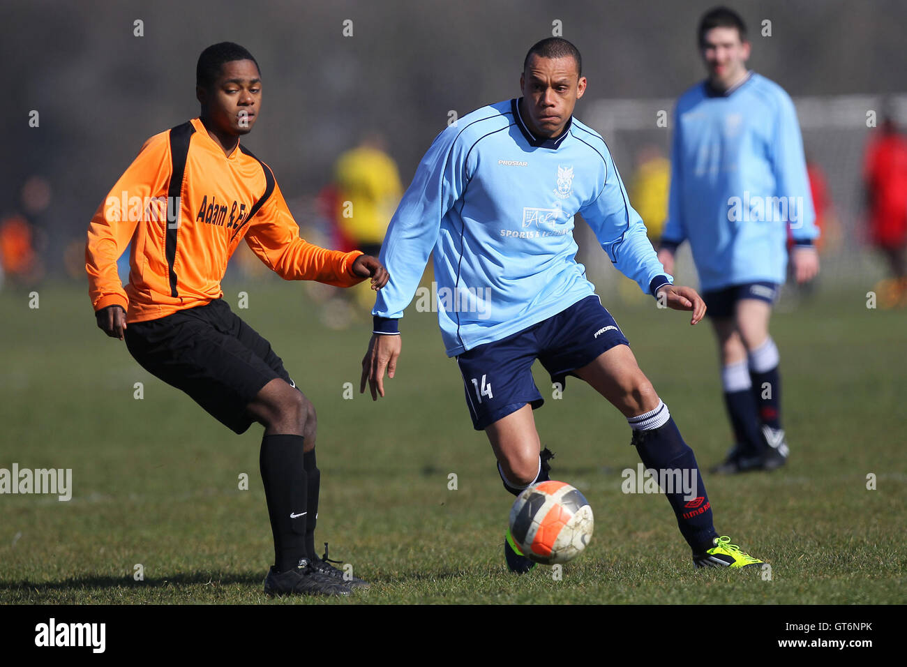 Phoenix (blue) vs Adam & Eve - Hackney & Leyton Sunday League Football ...