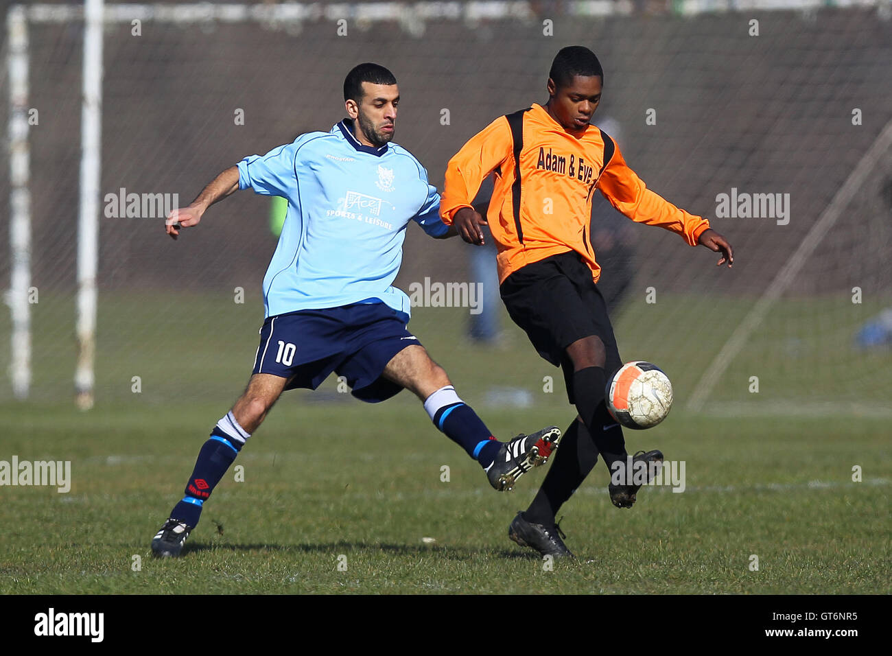 Phoenix (blue) vs Adam & Eve - Hackney & Leyton Sunday League Football ...