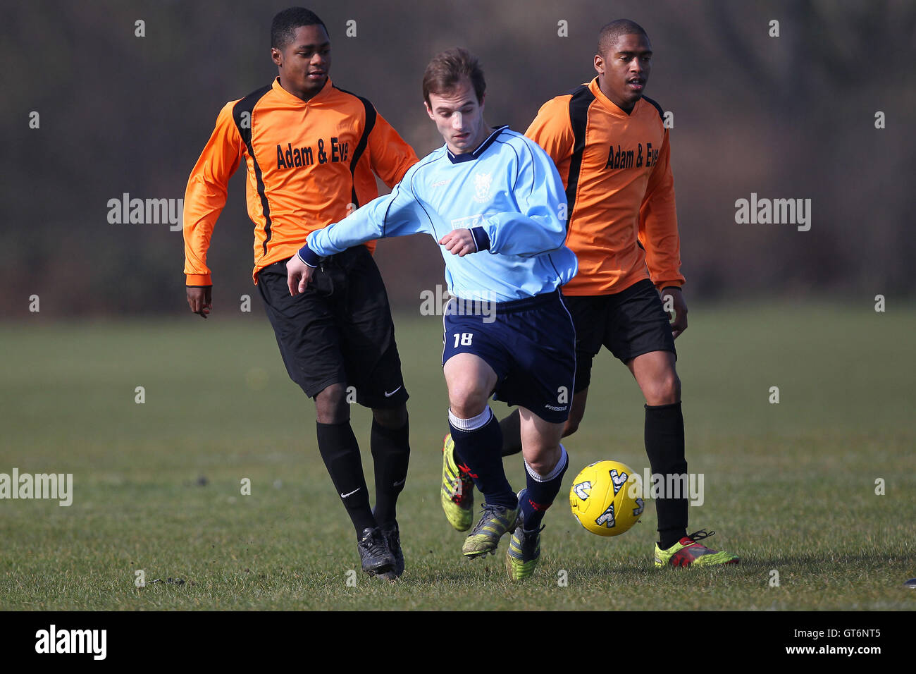 Phoenix (blue) vs Adam & Eve - Hackney & Leyton Sunday League Football ...