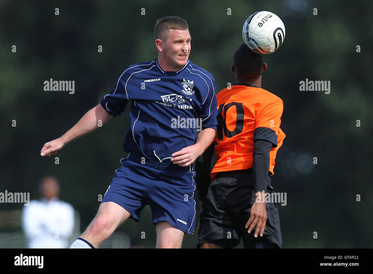 Phoenix (blue) vs Mustard - Hackney & Leyton Sunday League Football at ...