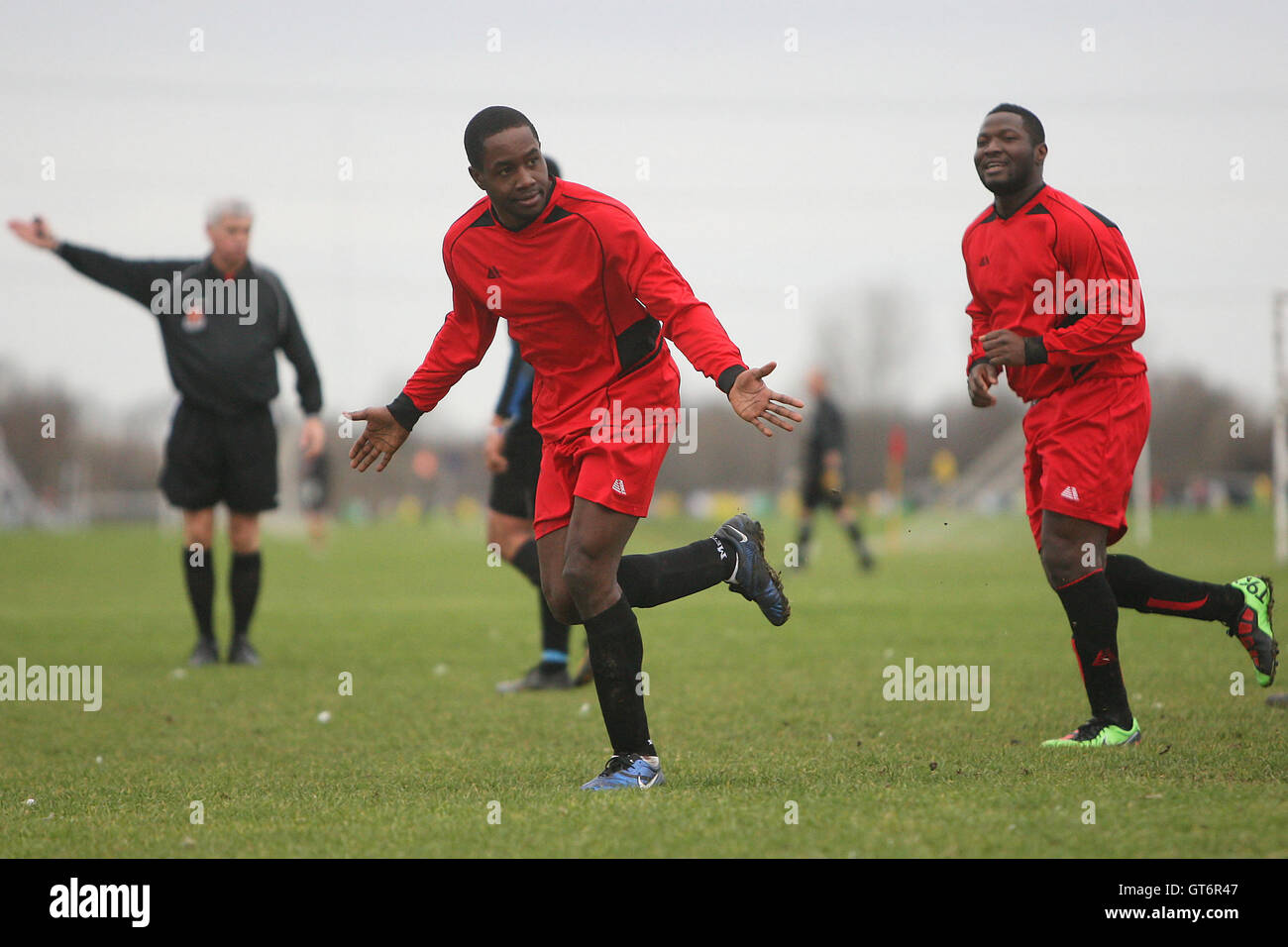 Red Devils score their first goal and celebrate - Red Devils (red/black ...