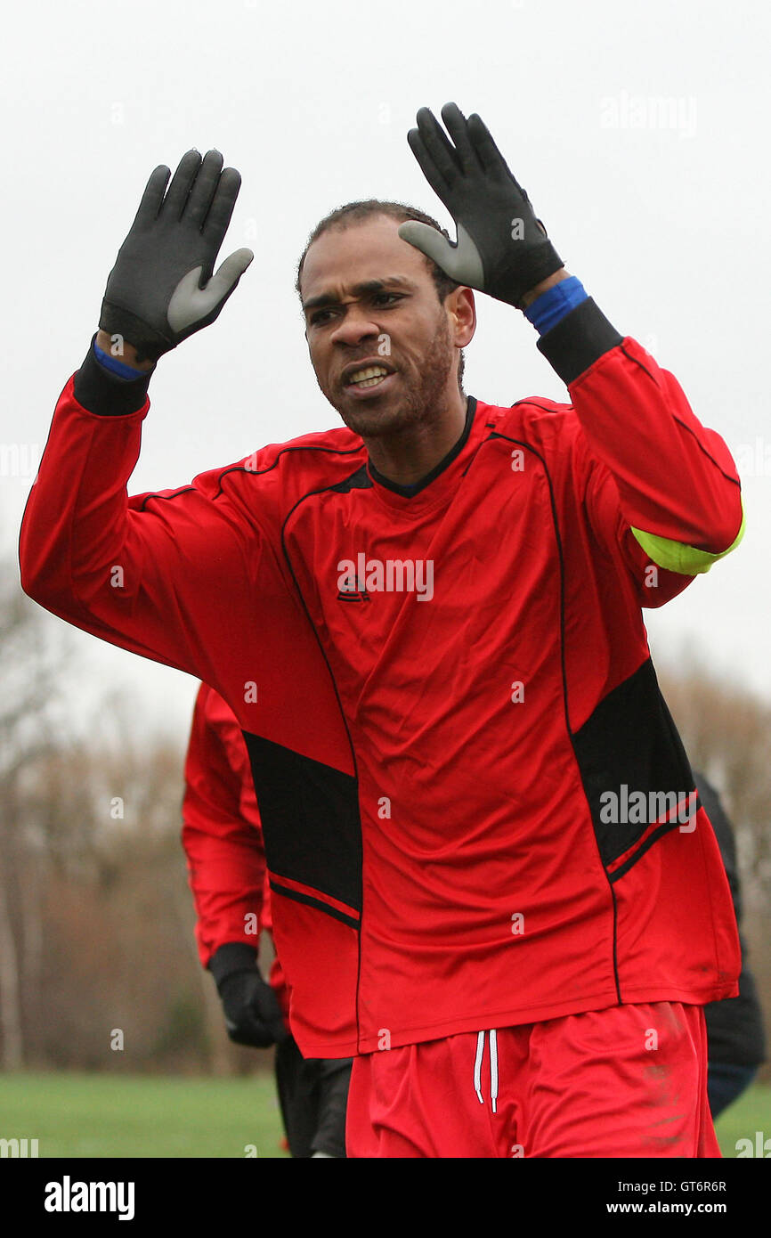 Red Devils score their third goal and celebrate - Red Devils (red) vs ...