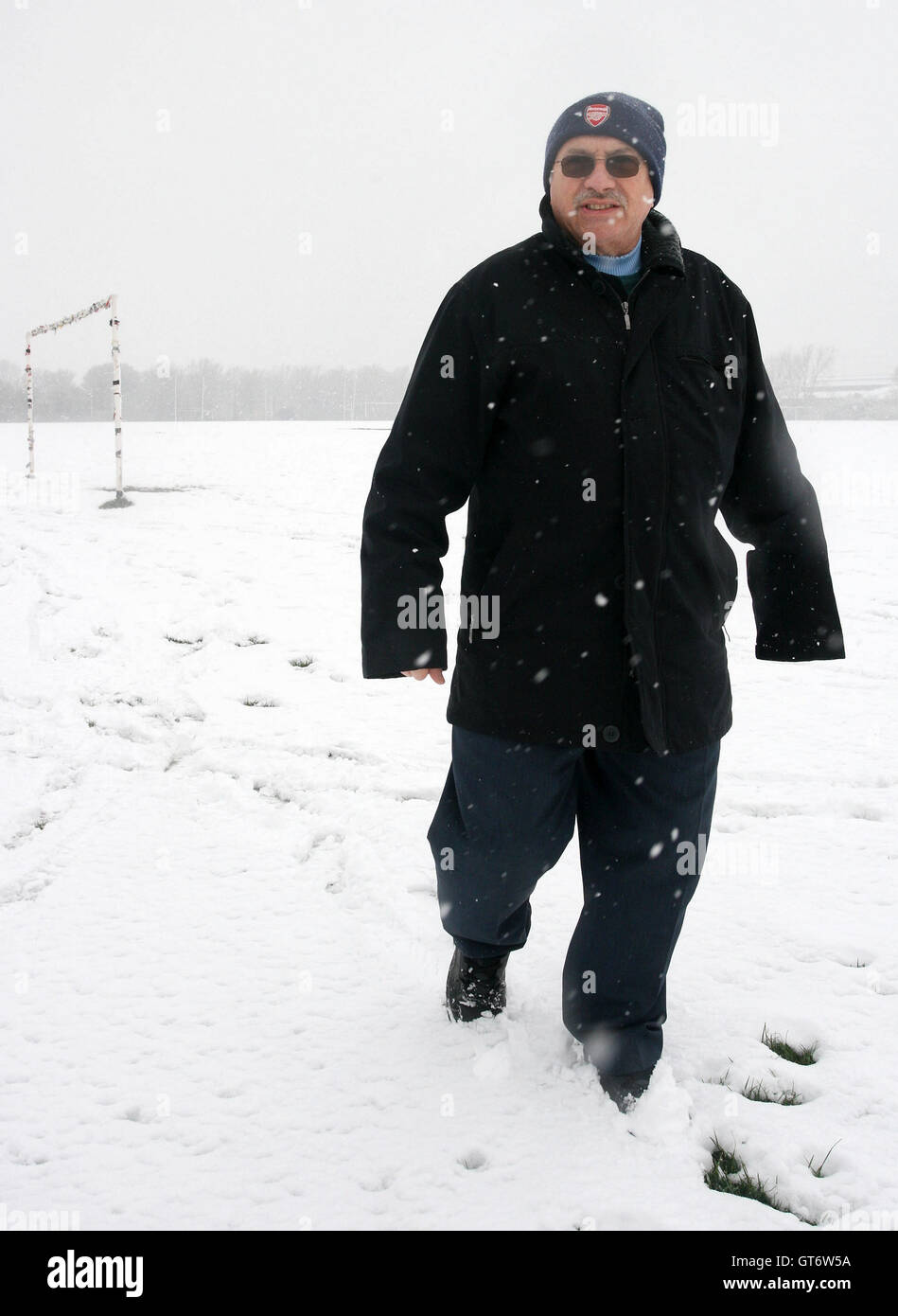 Hackney & Leyton League secretary Ted Gore surveys the pitches on ...