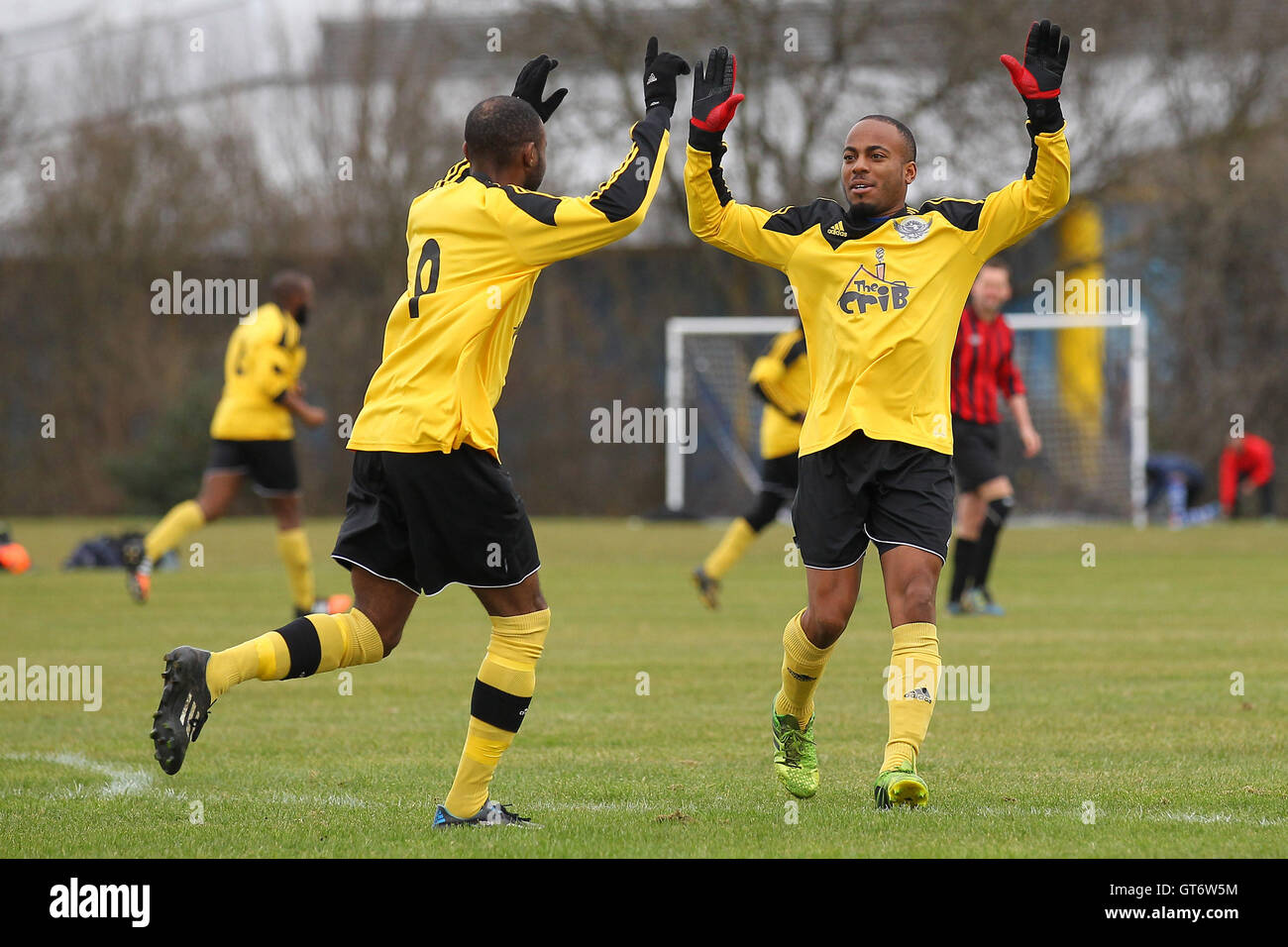 Boroughs celebrate their first goal - South London Sharks (red/black ...