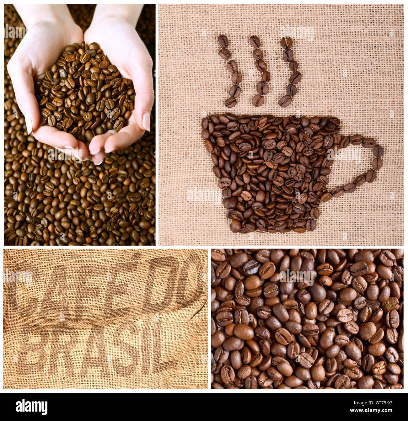 Coffee collage hi-res stock photography and images - Alamy