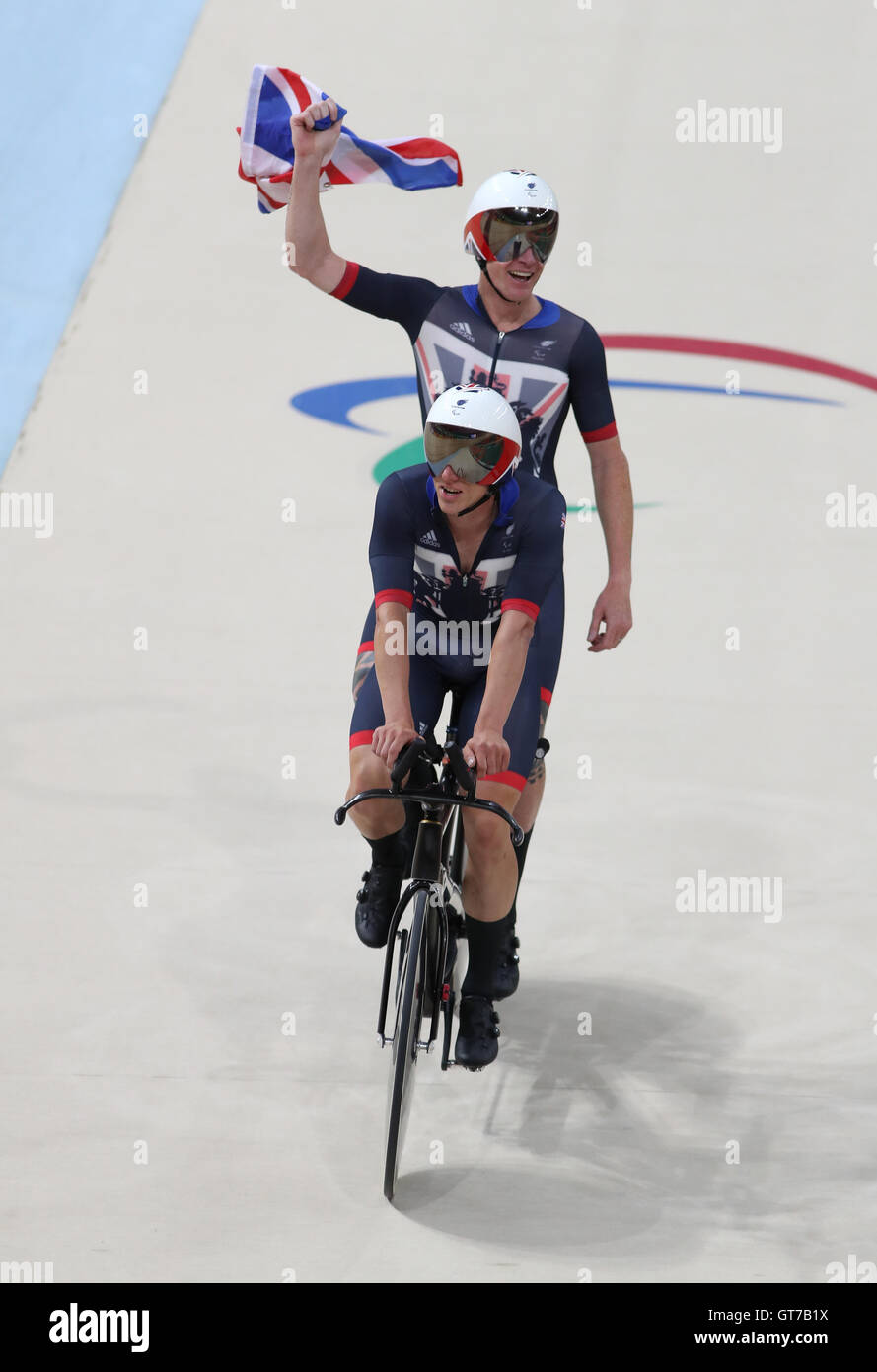 Great Britain's Steve Bate and Adam Duggleby celebrate winning gold in ...