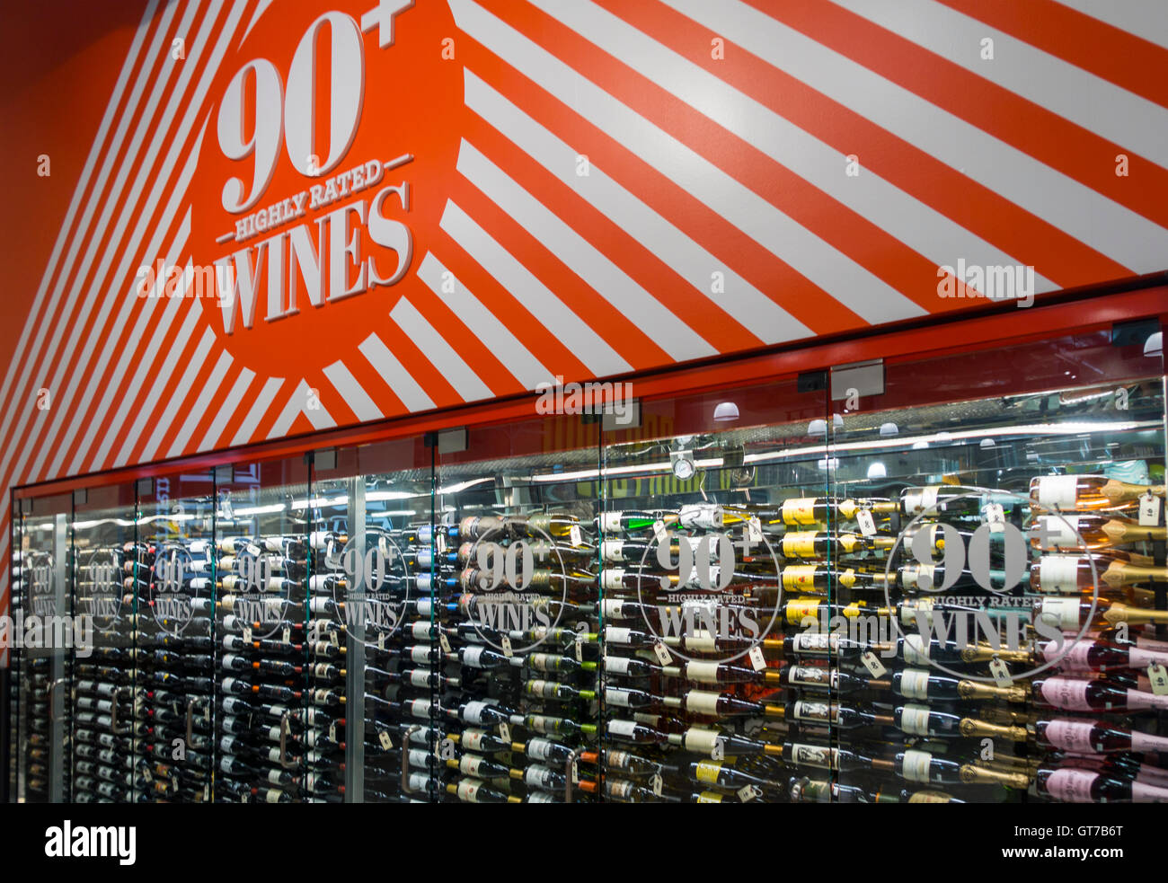 wine selection Manchester NH Stock Photo - Alamy