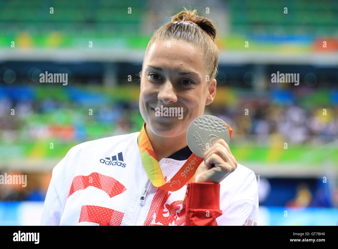Great Britain's Harriet Lee on the podium with her Bronze medal during ...