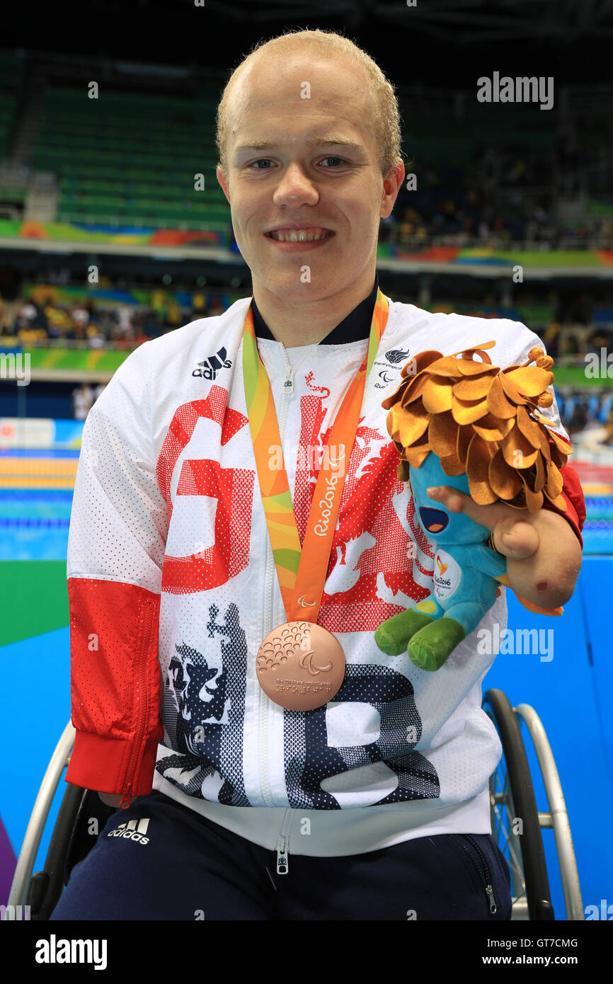 Great Britain's Andrew Mullen on the podium with his Bronze during the ...