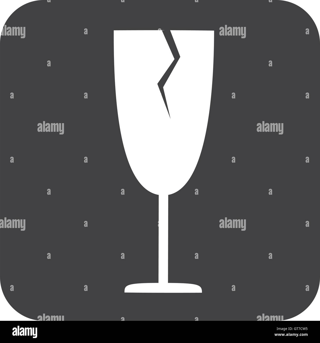 cup fragile seal delivery Stock Vector Image & Art - Alamy