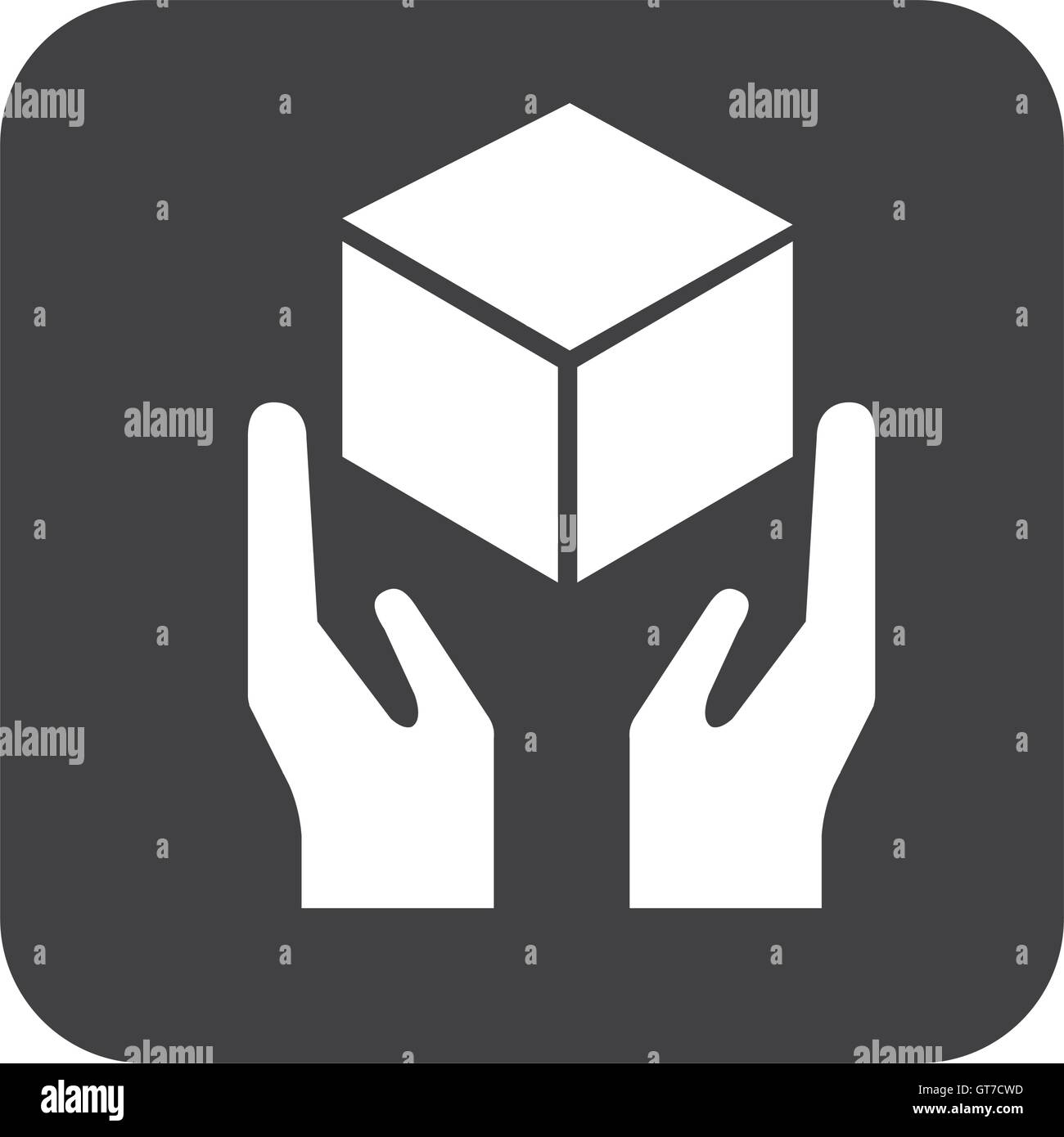 hand and box delivery seal Stock Vector Image & Art - Alamy