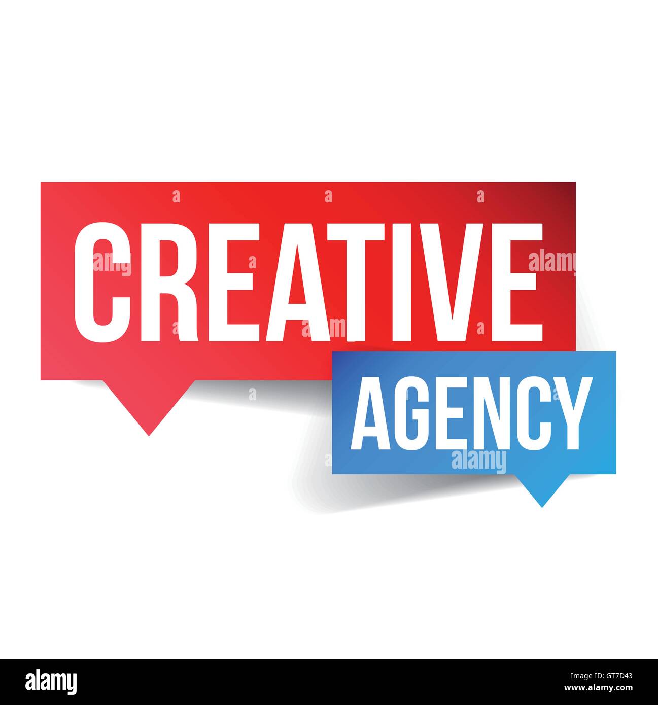 Creative Agency lettering speech bubble Stock Vector Image & Art - Alamy