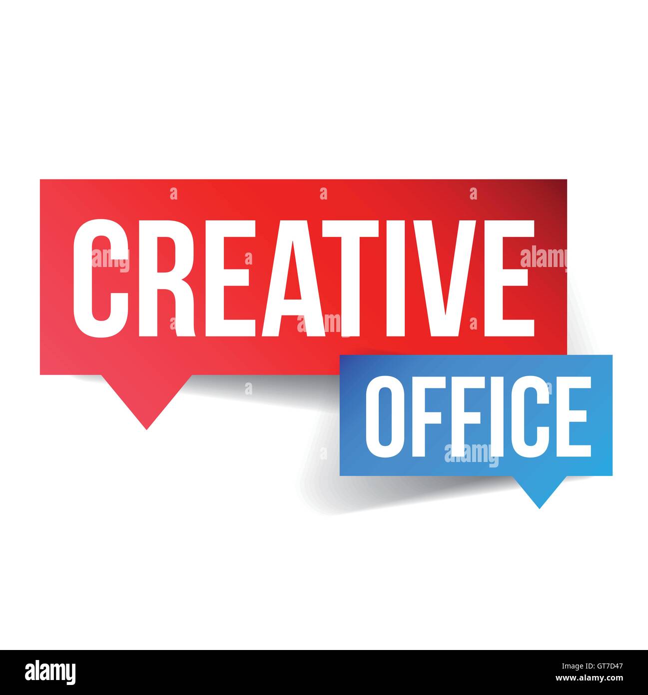 Creative Office lettering speech bubble Stock Vector Image & Art - Alamy