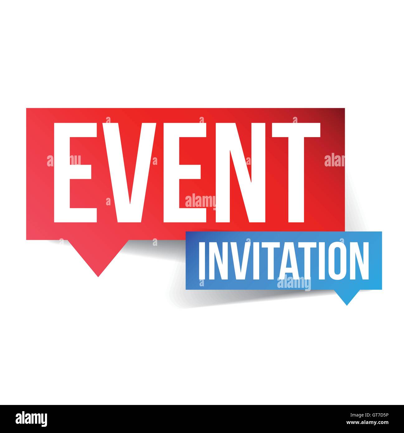 Event Invitation label sign Stock Vector Image & Art - Alamy