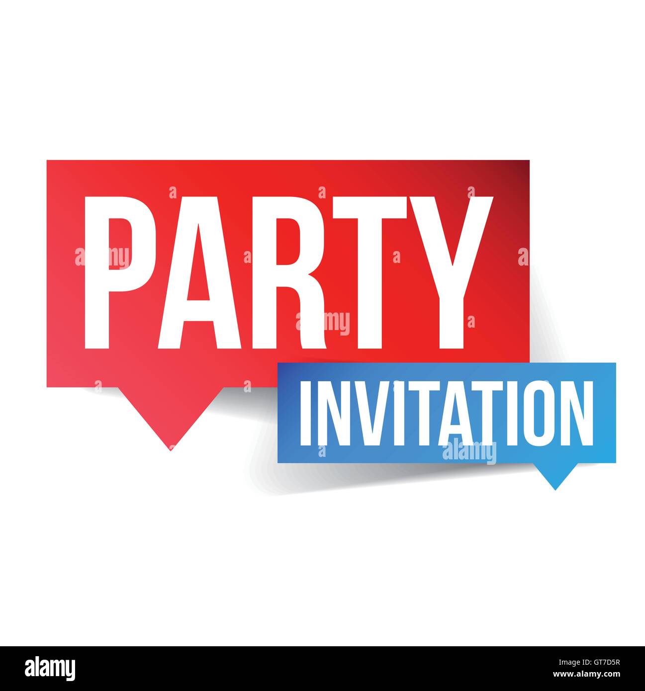 Party Invitation label sign Stock Vector Image & Art - Alamy
