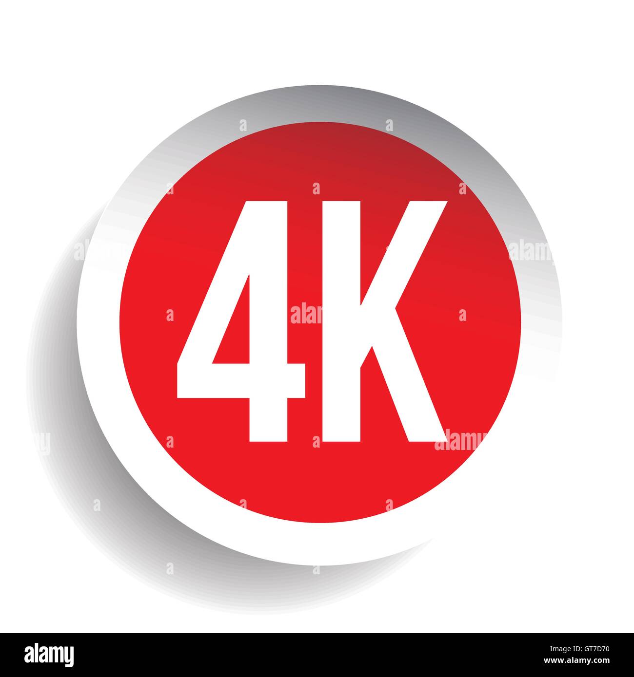 4K ultra HD icon - High Definition vector Stock Vector Image & Art - Alamy