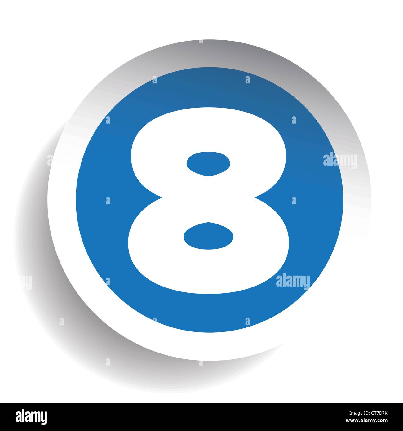 Blue Number 8