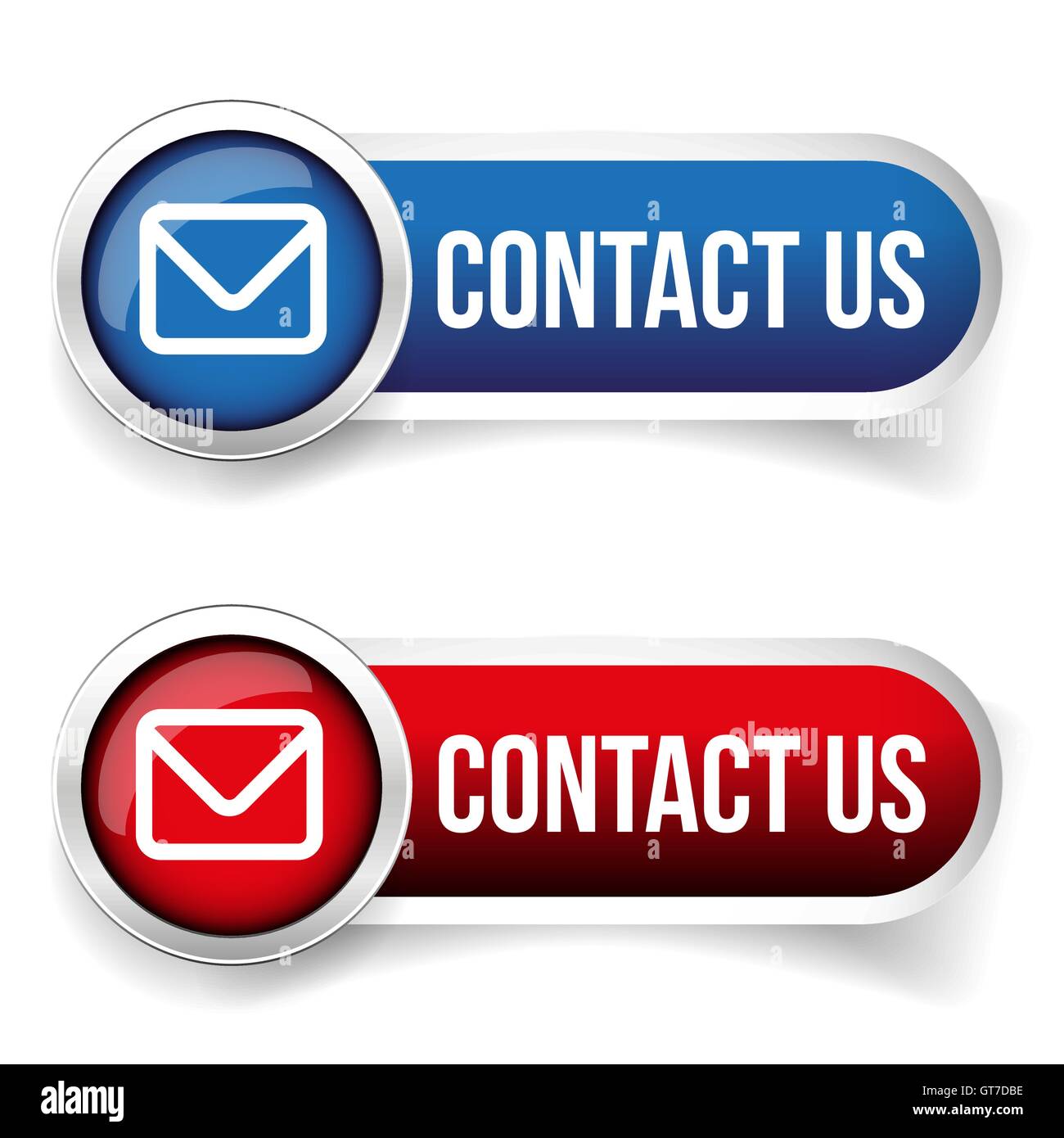 Contact Us - web contact icon design element Stock Vector Image & Art ...