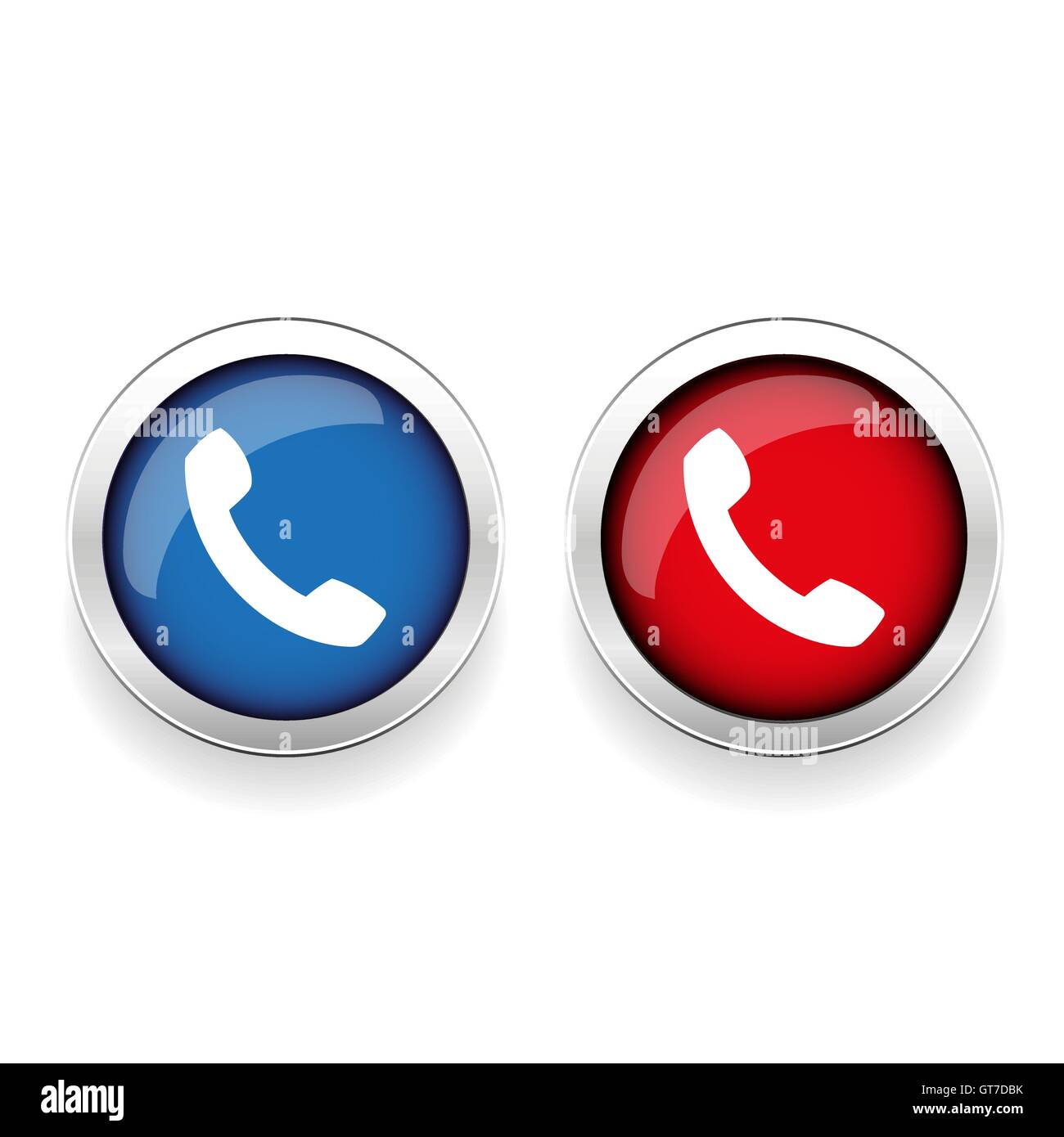 Phone icon vector button Stock Vector Image & Art - Alamy