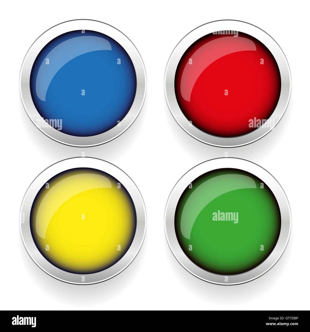 Empty round button set vector Stock Vector Image & Art - Alamy