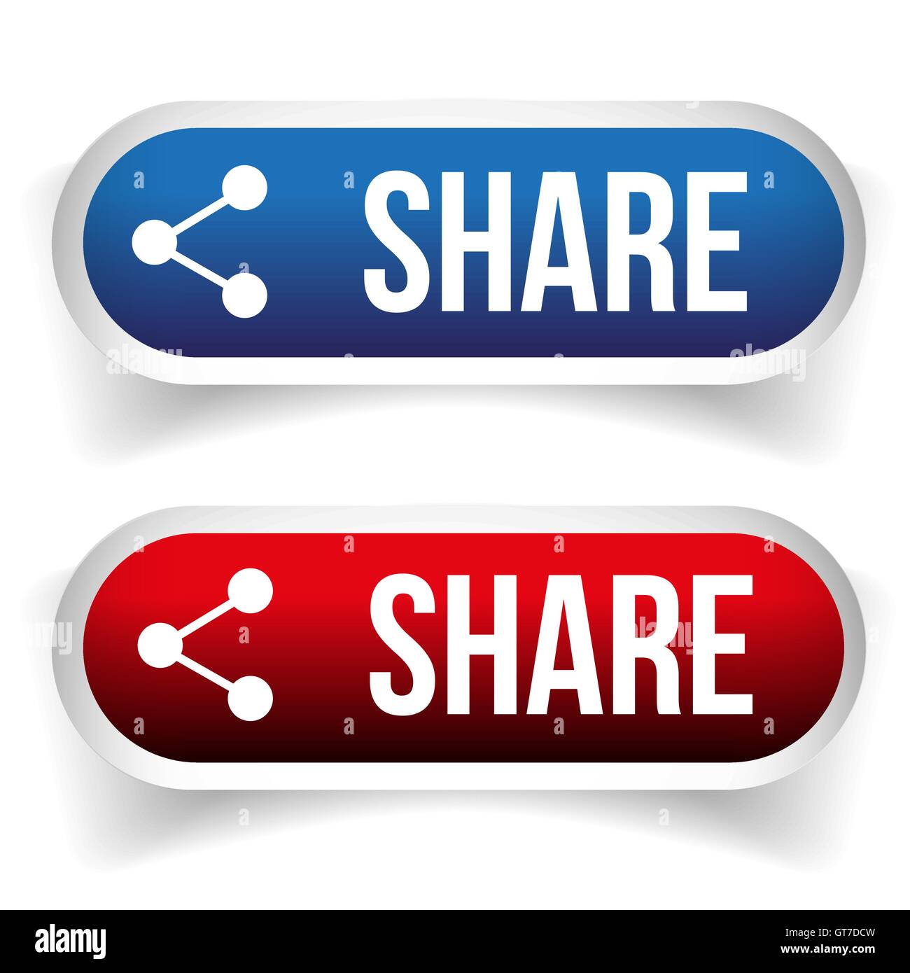 Share button vector set Stock Vector Image & Art - Alamy