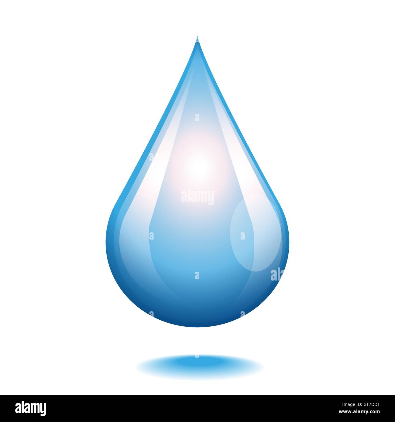 Blue drop water falling glass Stock Vector Images - Alamy