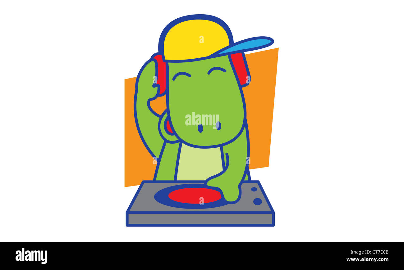 Dj music vector Cut Out Stock Images & Pictures - Alamy