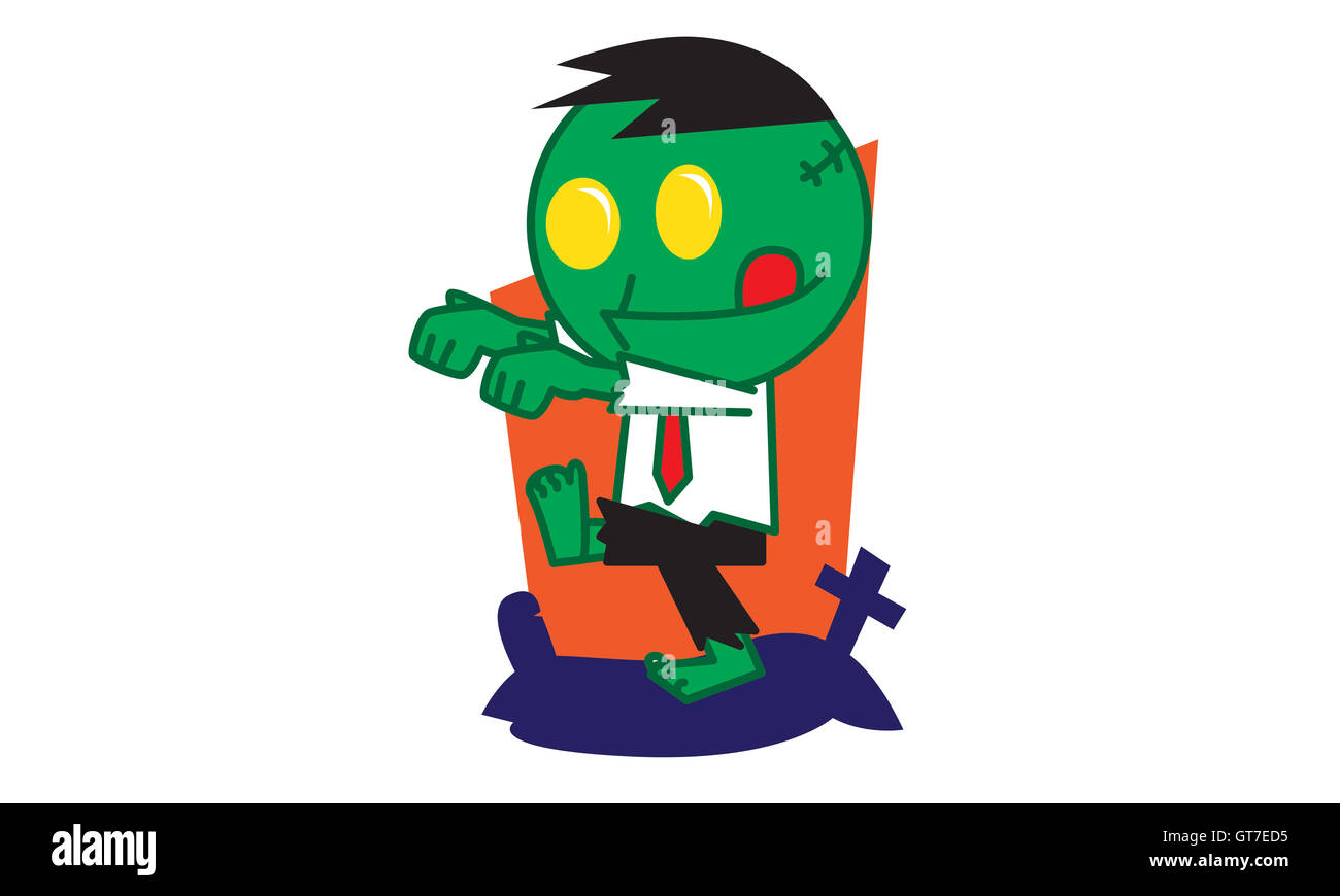 Creepy zombie vector hi-res stock photography and images - Alamy