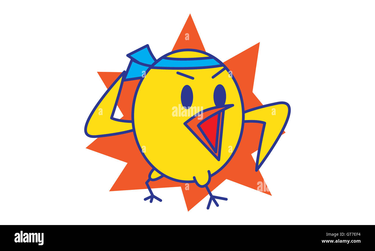 Fight bird of vector art Stock Photo - Alamy