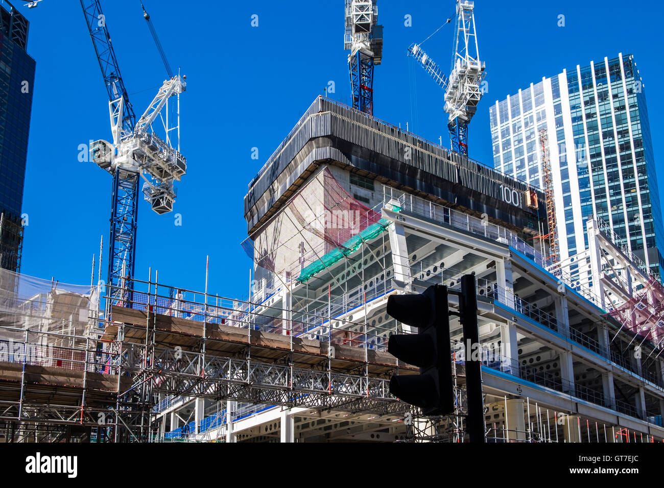 100 Bishopsgate construction, City of London, England, U.K Stock Photo ...