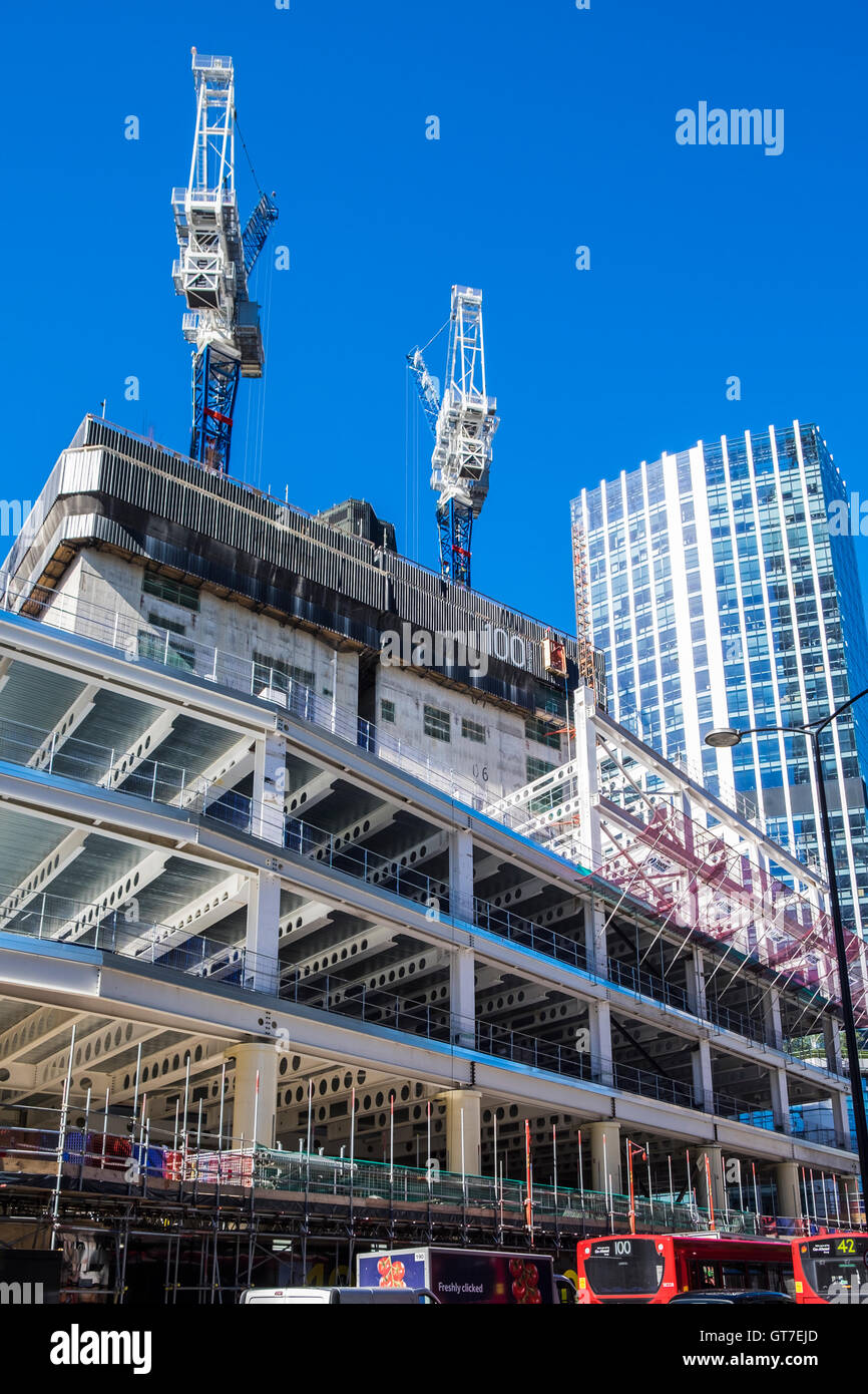 100 Bishopsgate construction, City of London, England, U.K Stock Photo ...