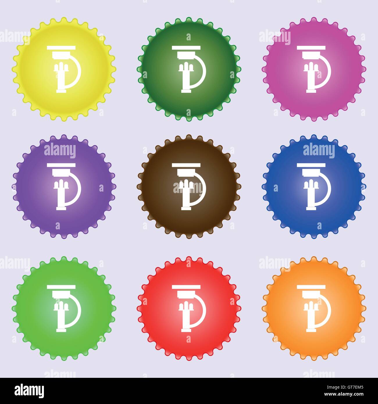 Science microscope illustration colorful equipment hi-res stock ...