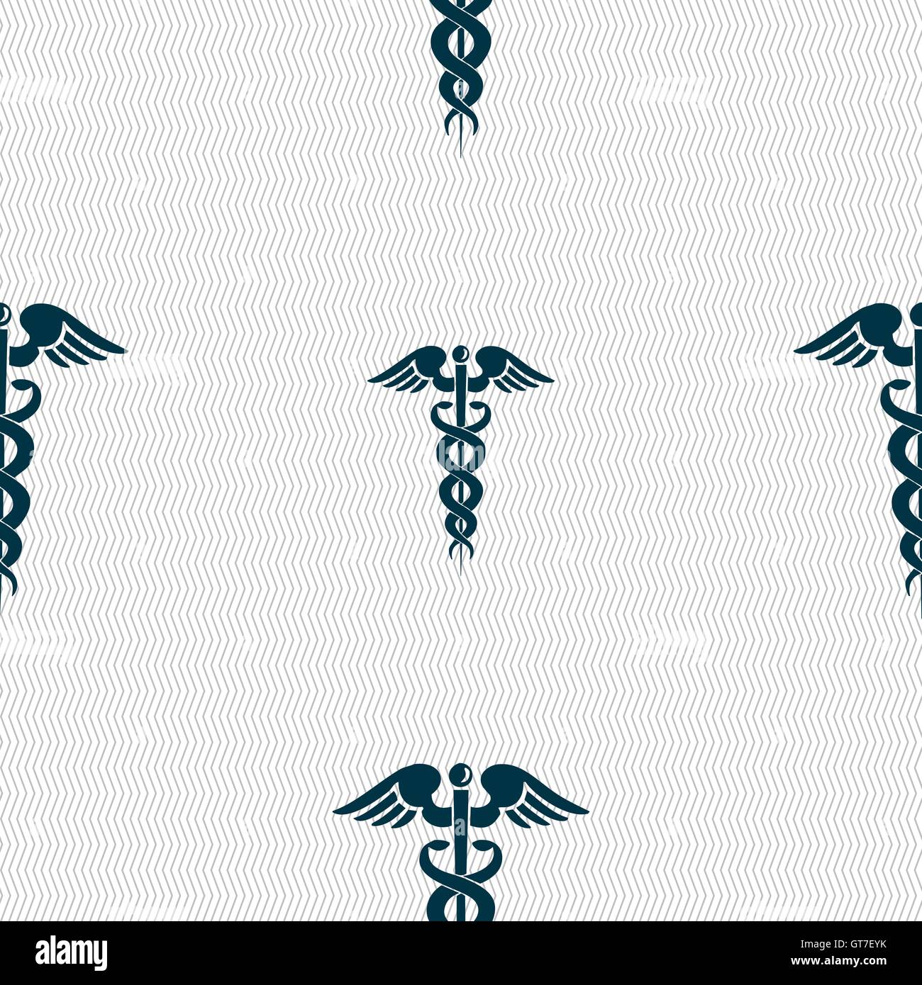 medicine sign. Seamless pattern with geometric texture. Vector Stock ...