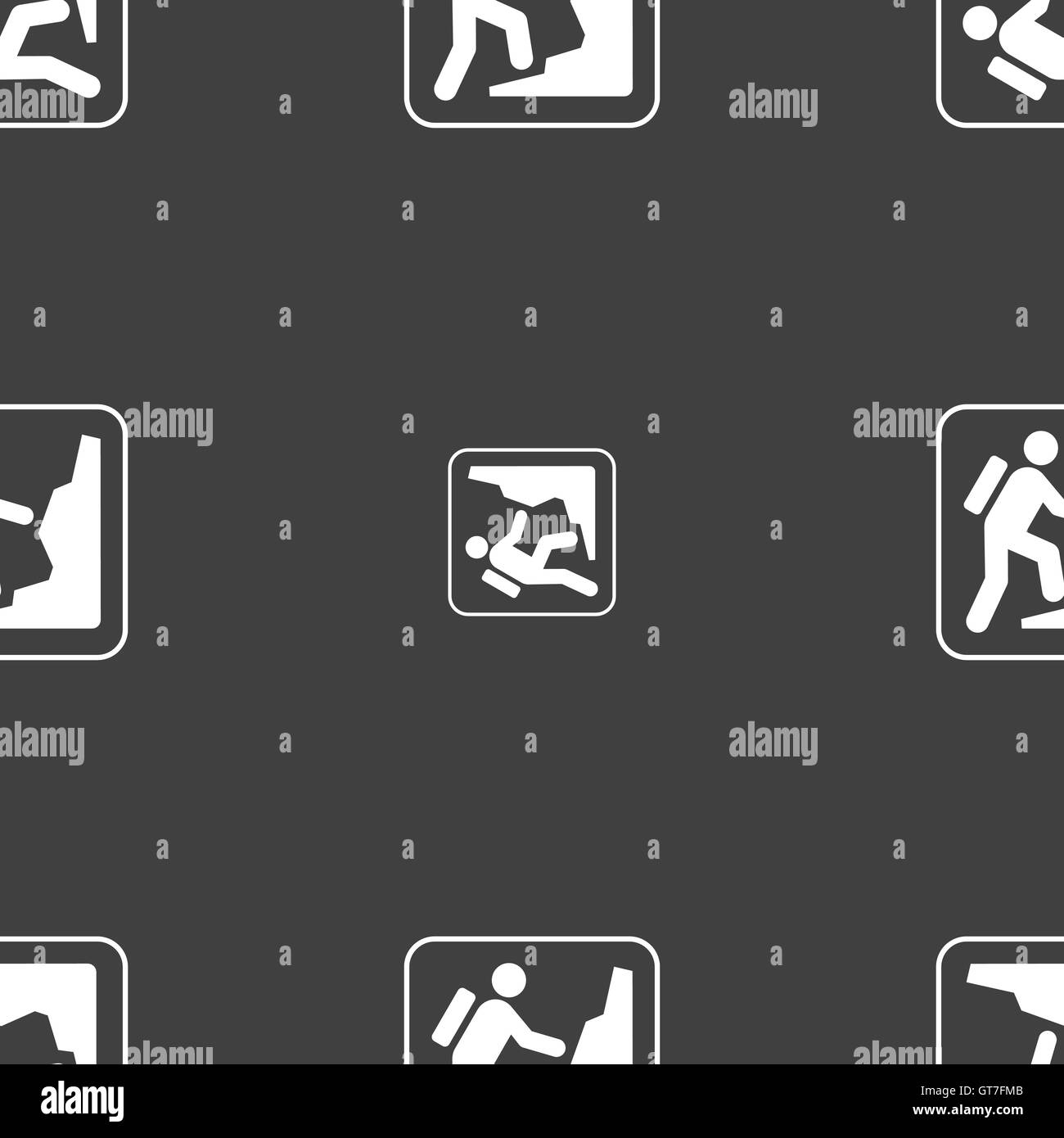 Climbing up a wall Stock Vector Images - Alamy