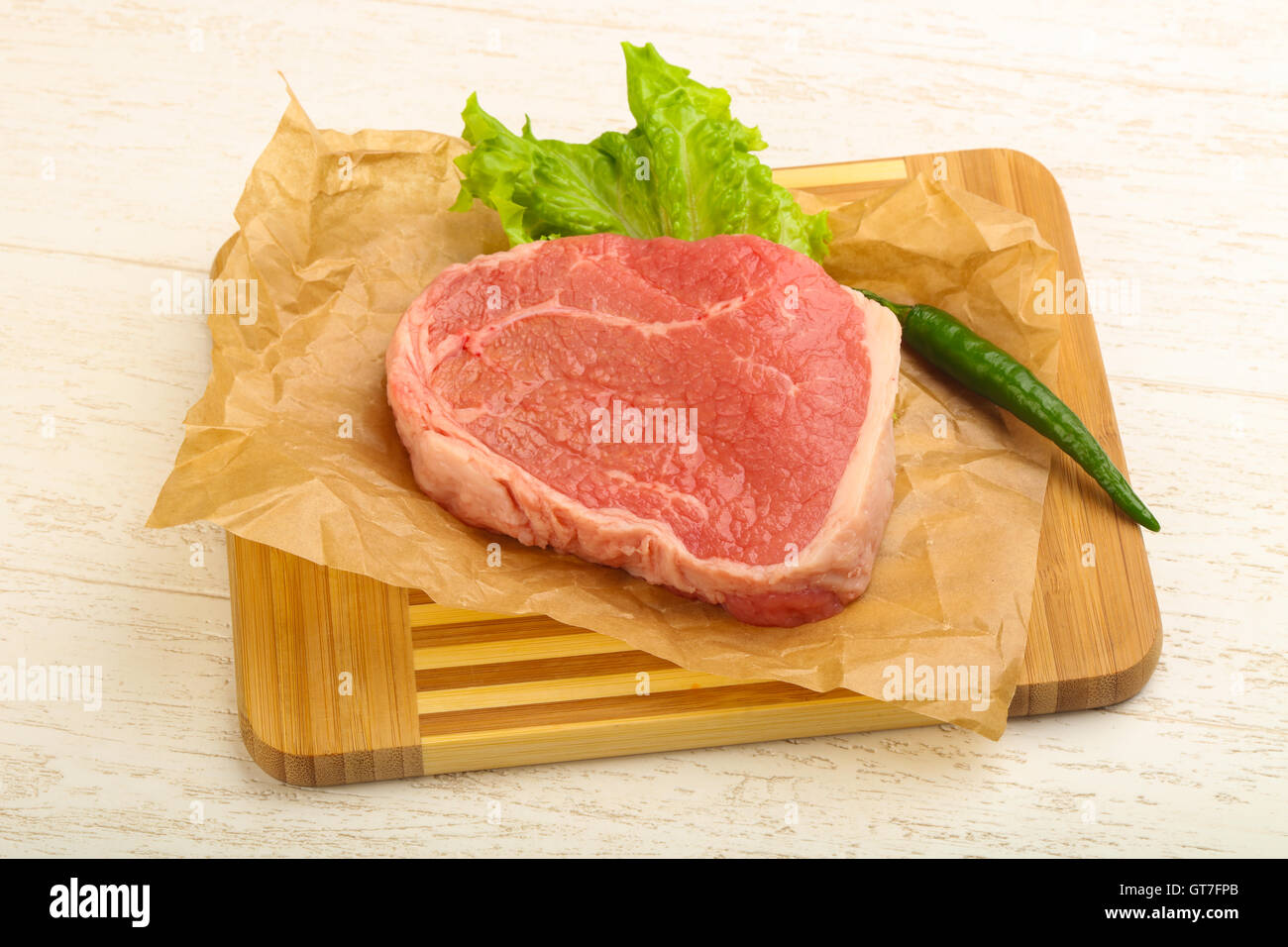 Beef steak raw - ready for cooking Stock Photo - Alamy