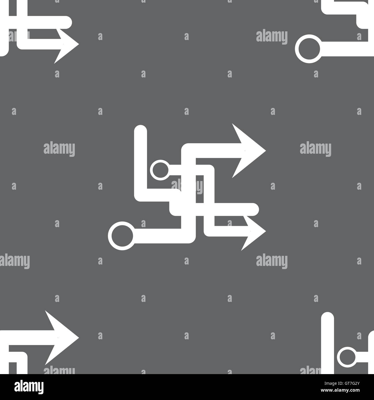 Transfer icon sign. Seamless pattern on a gray background. Vector Stock ...