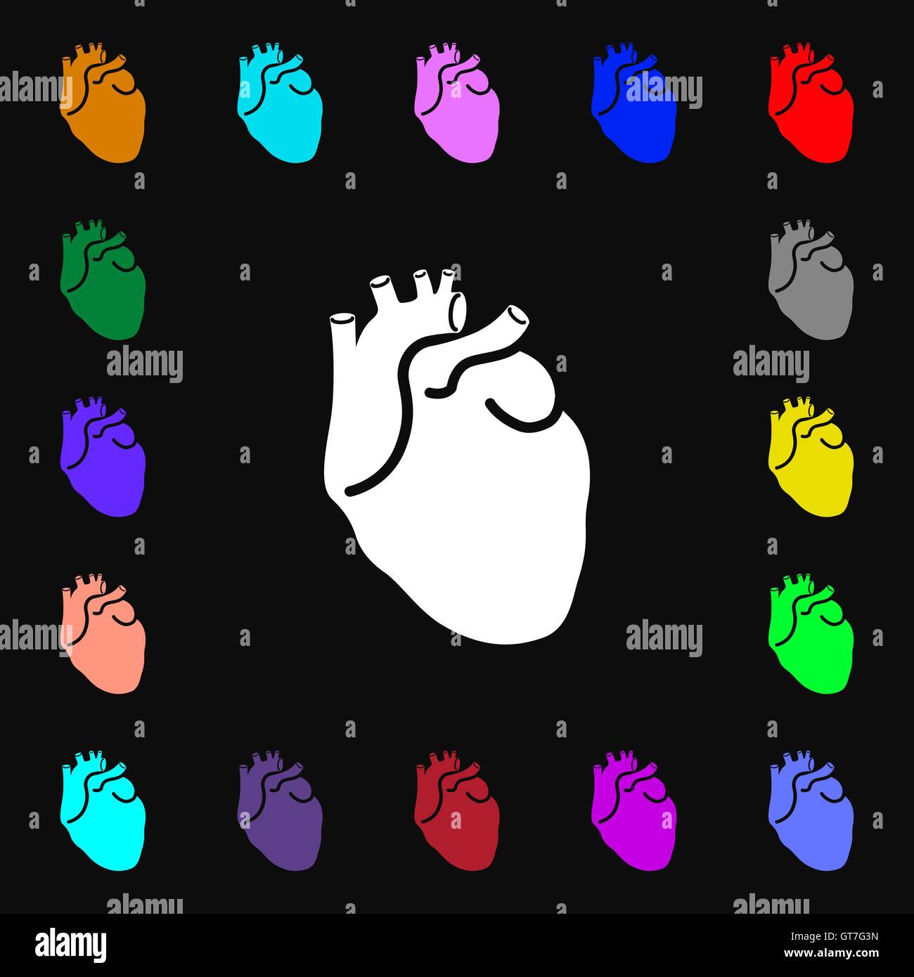 Heart organ patient symbols hi-res stock photography and images - Alamy