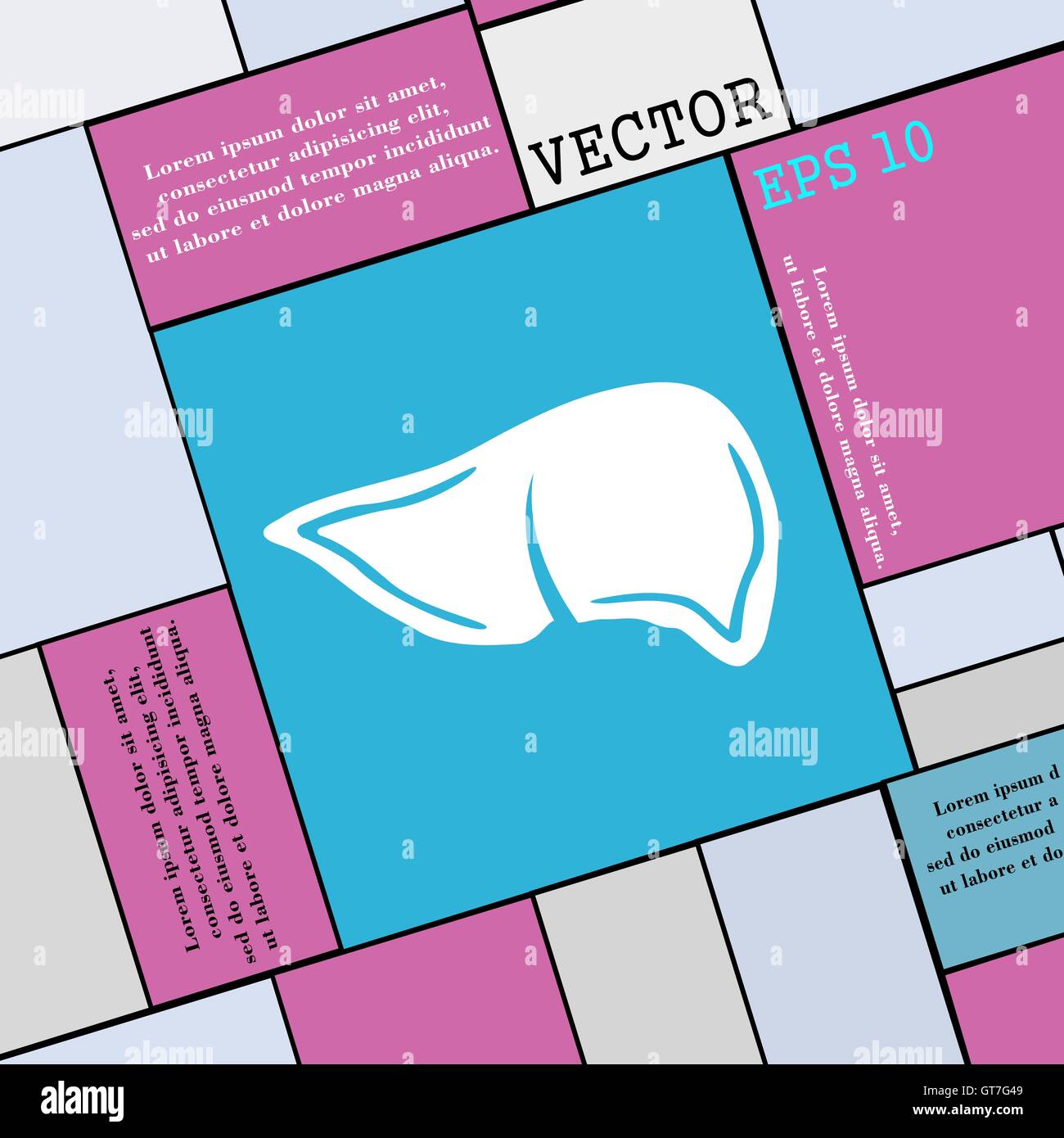 Liver design Stock Vector Images - Alamy