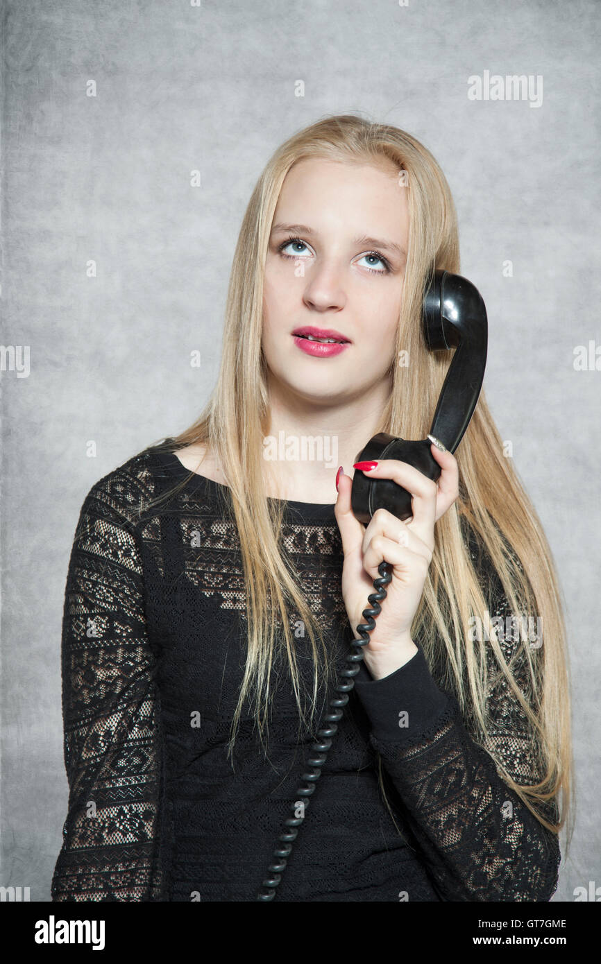 Bored call center woman hi-res stock photography and images - Alamy