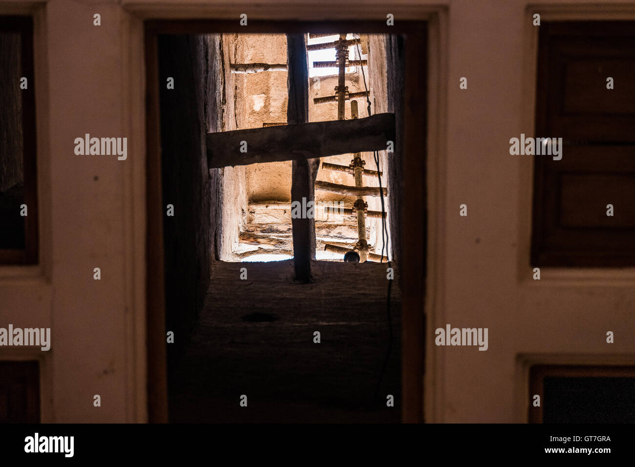 A windcatcher is a traditional Persian architectural element to create ...